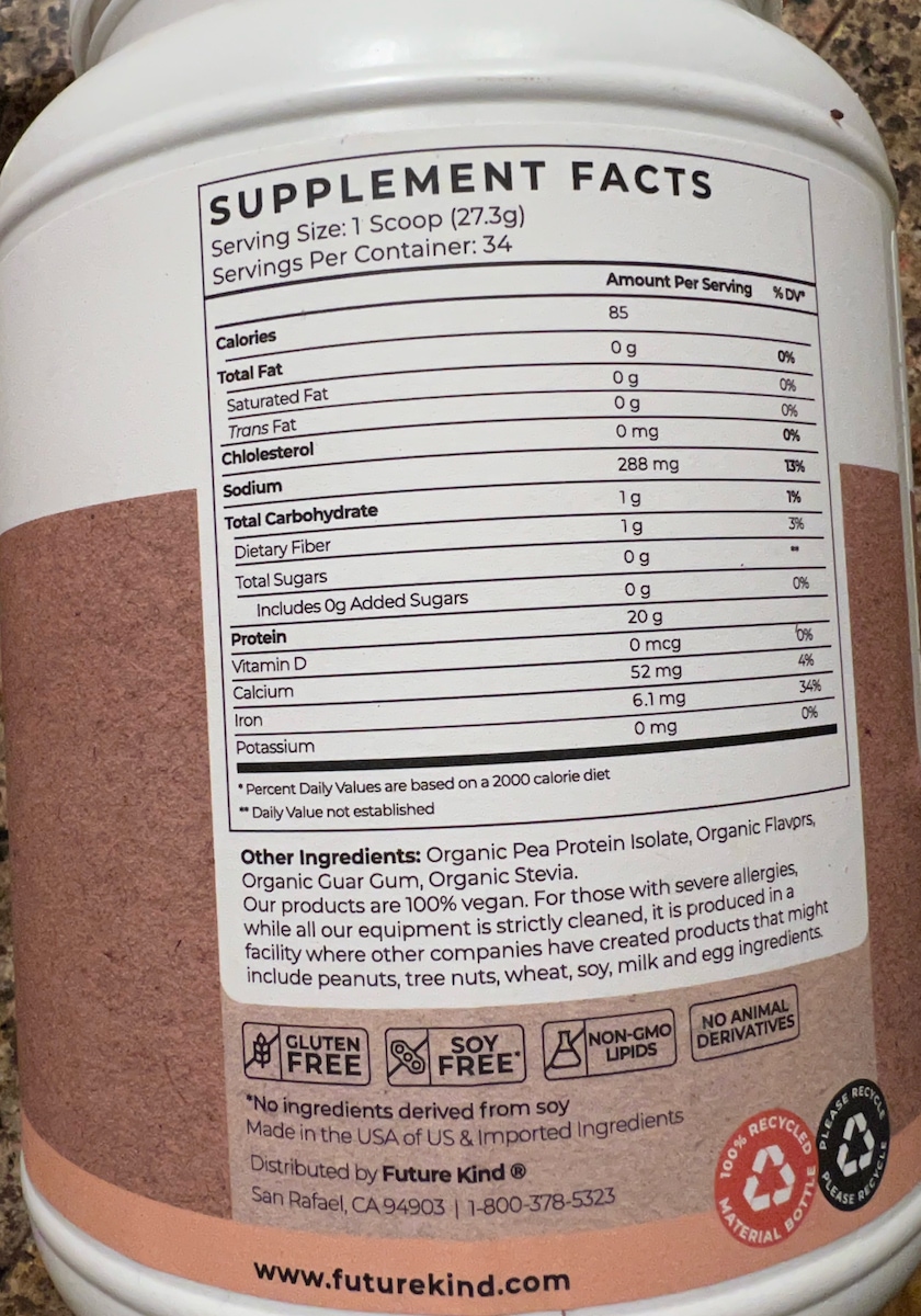 Future Kind Vegan Vanilla Protein Powder Review Selective Elective